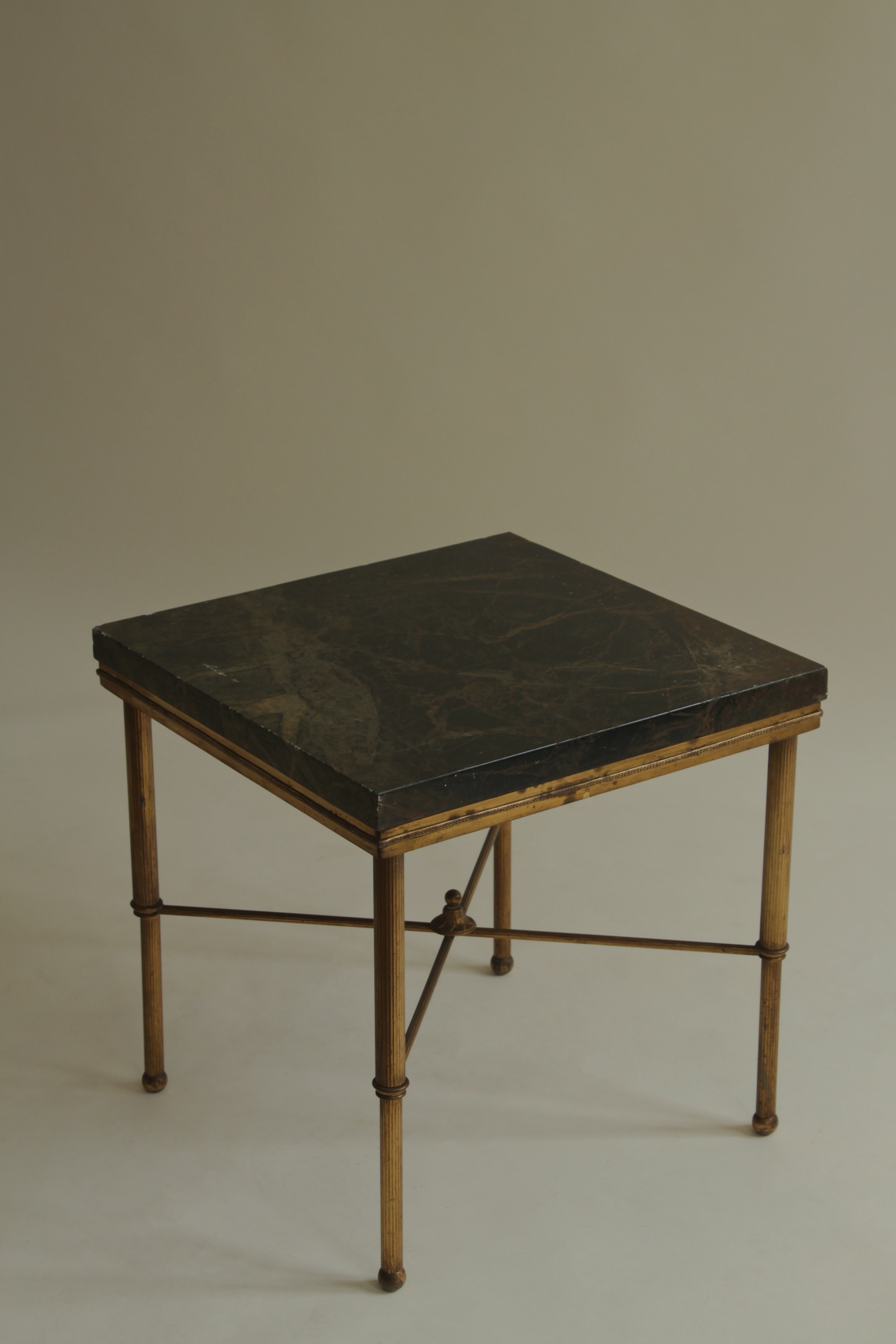 Brass Side Table with Marble Top – Hollie Bowden Interiors