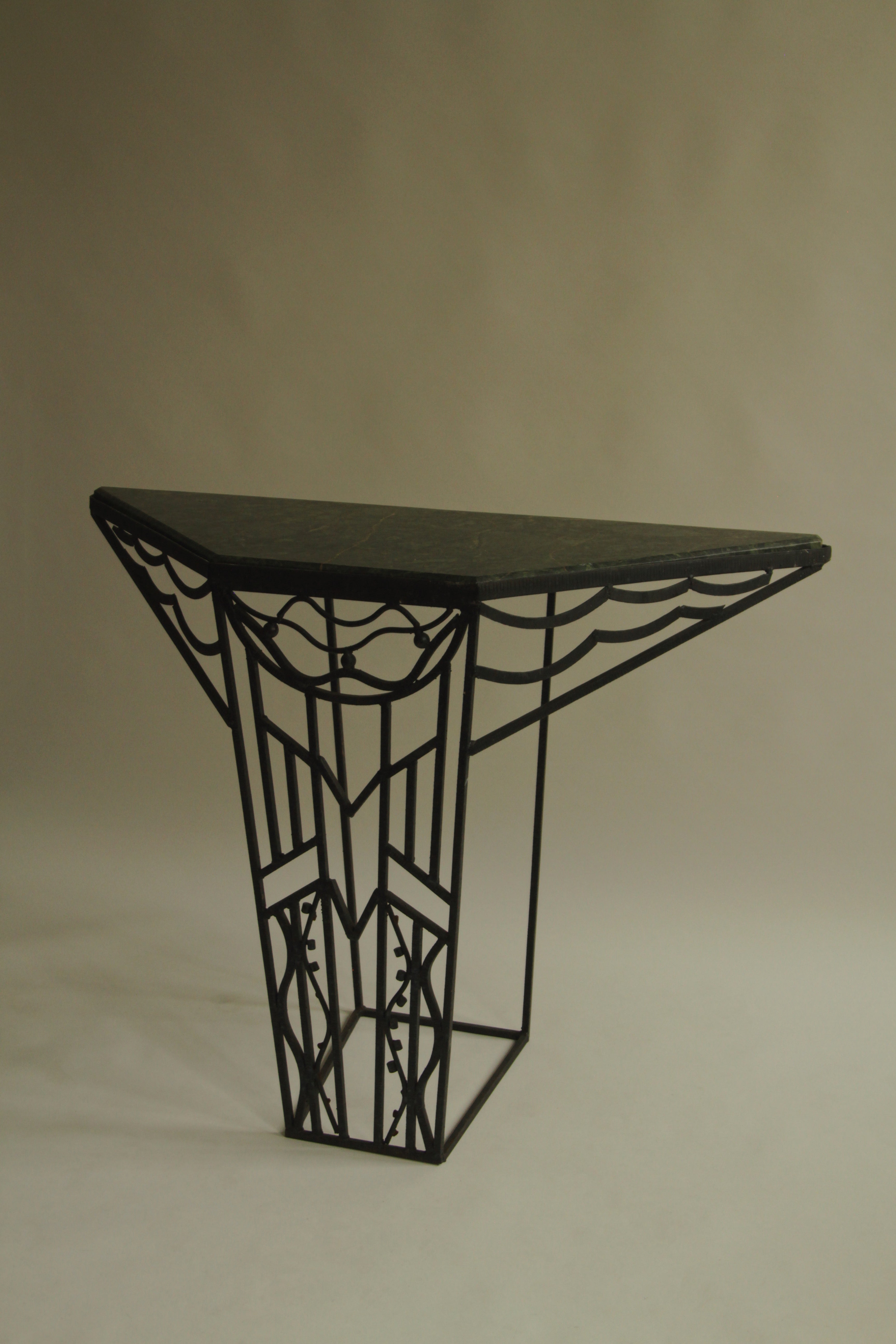 Wrought Iron and Marble Console Table – Hollie Bowden Interiors
