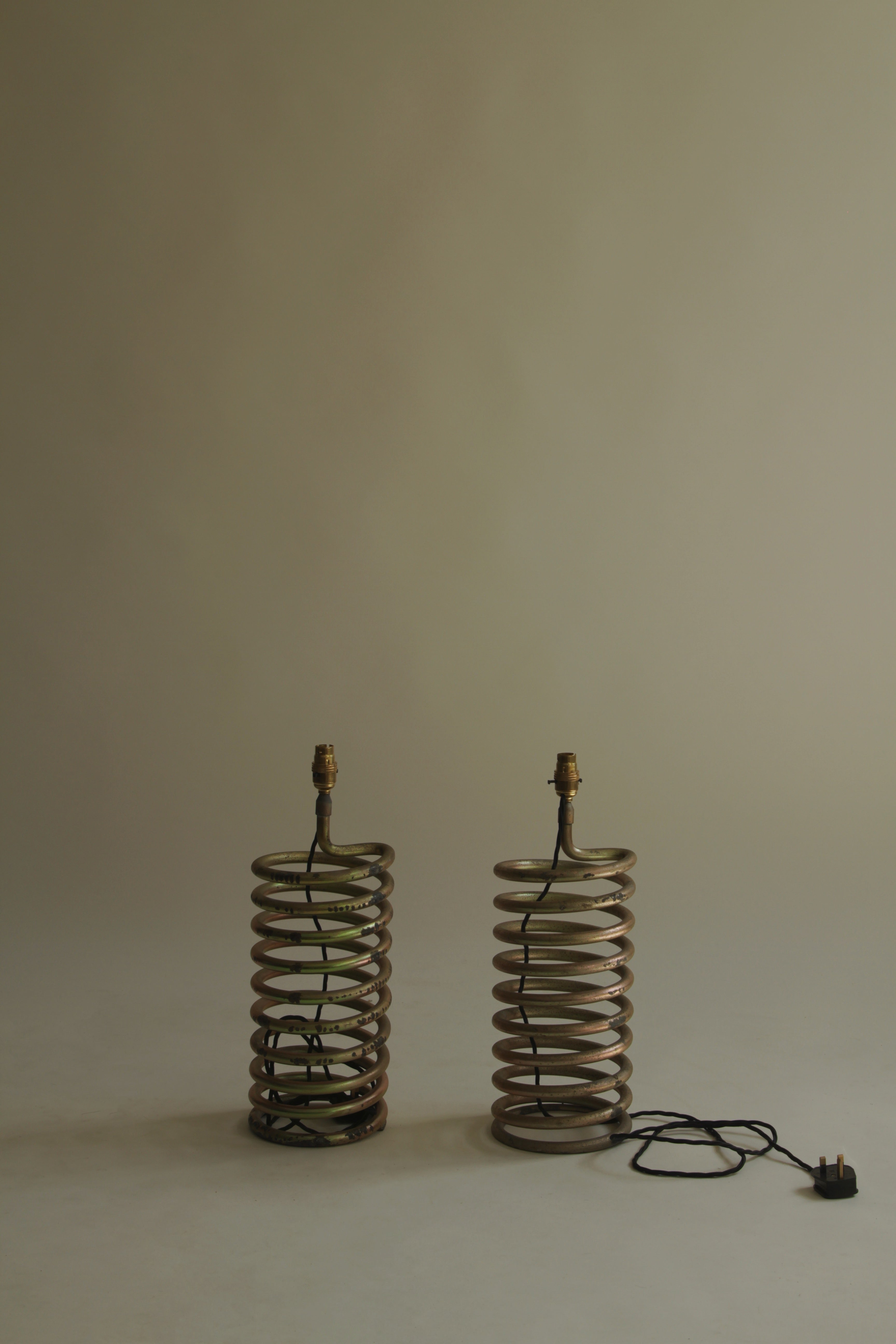 Pair of Coil Table Lamps – Hollie Bowden Interiors